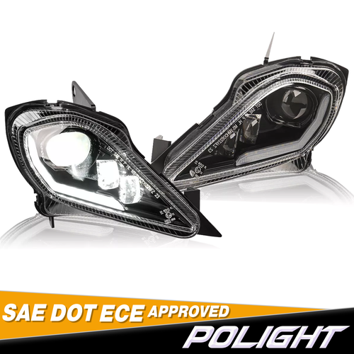 Pair LED DRL Headlights for Yamaha Wolverine 450 YFM 250 350 700 Raptor ...