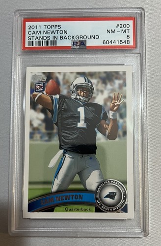 2011 Topps Cam Newton RC Rookie Card # 200 Panthers QB PSA 8 | eBay