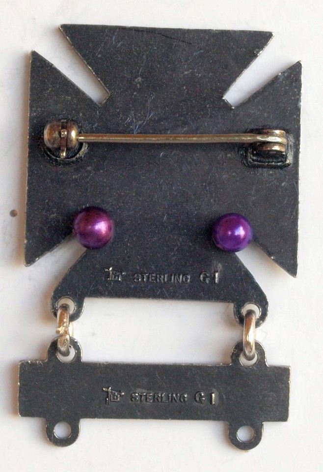 VIETNAM ERA STERLING SILVER ARMY SHARPSHOOTER MARKSMANSHIP PIN BELL ...