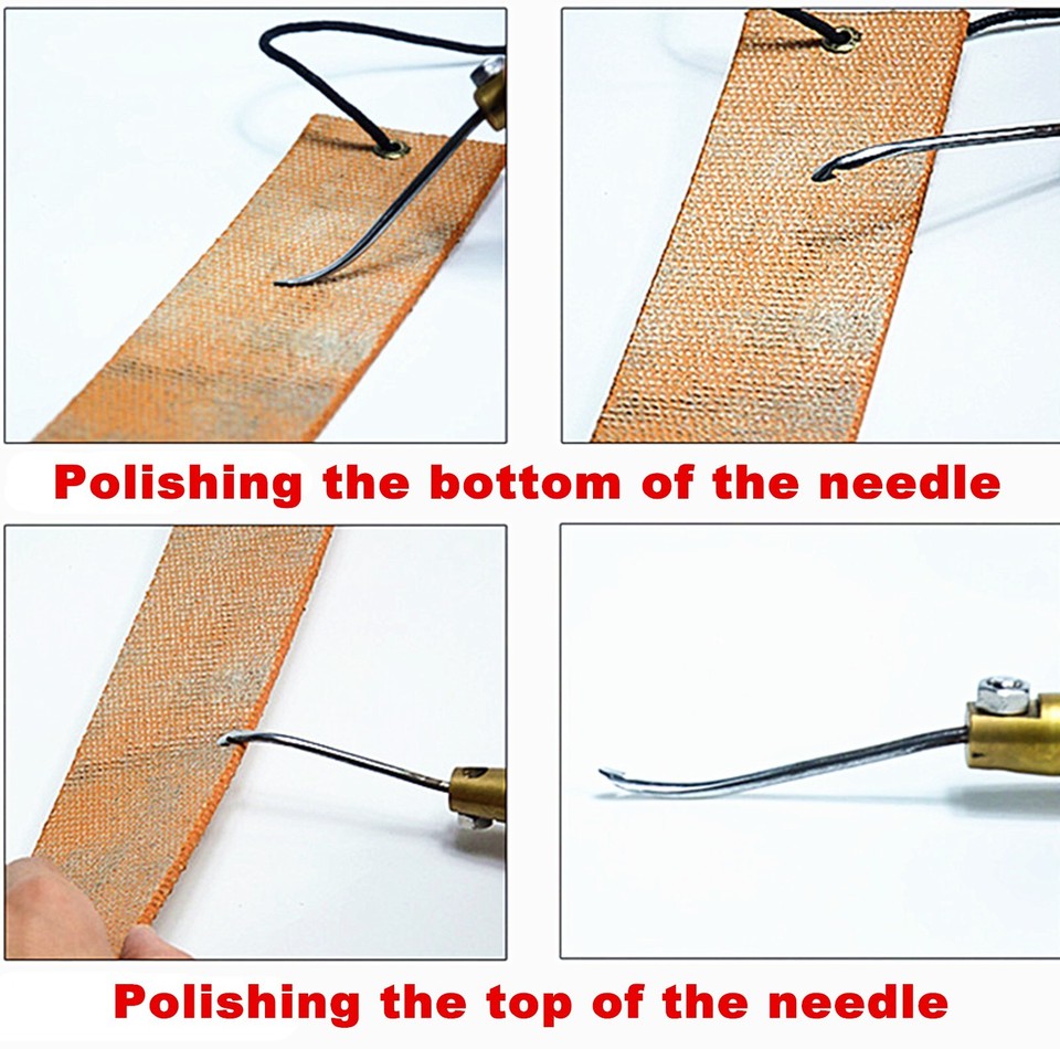 6pc 6# Leather Craft Shoemaker Cobbler Sewing Stitching Hook Awl Needle ...