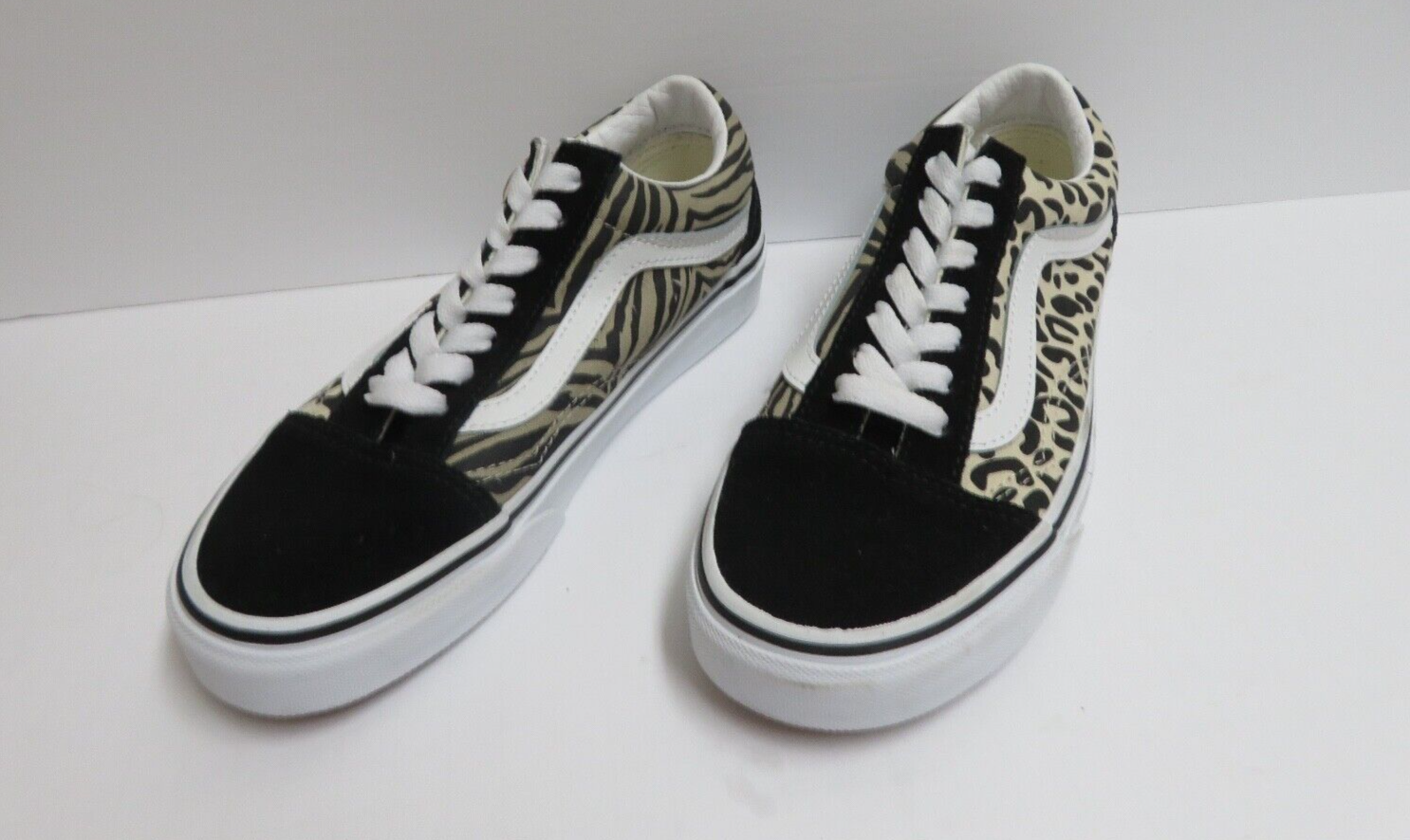 Vans Leopard/Zebra Old Skool Canvas/Suede Shoes M.3.5 /W 5.0 NWOB | eBay