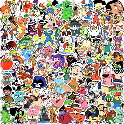 90s Cartoon Characters Collage