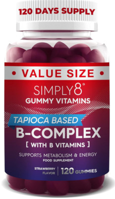 Vitamin B complex 120 gummies MADE IN ISRAEL Potent Vitamin B3, B6, B7 ...