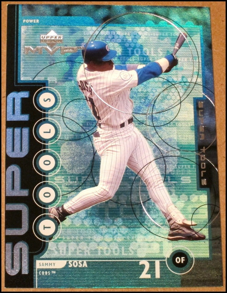 1999 Upper Deck MVP Super Tools Sammy Sosa Baseball Insert Card #T3 ...