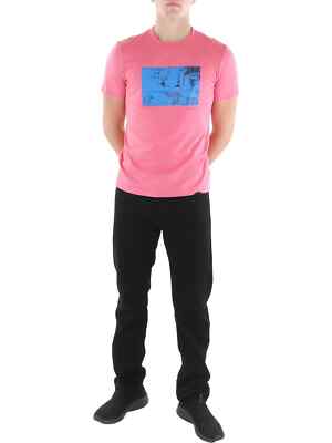 Calvin Klein Men's Relaxed Fit Monogram Logo T-Shirt Color Rapture Rose ...