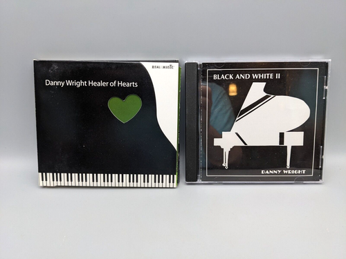 Danny Wright 2 CD Lot Healer of Hearts Black And White II Piano ...