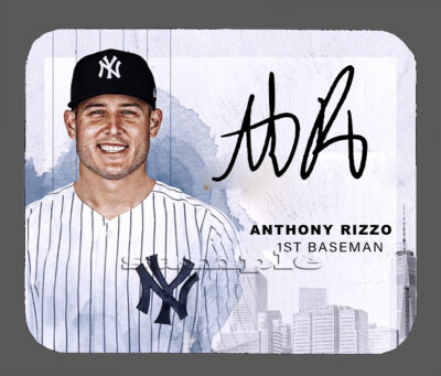Anthony Rizzo New York Yankees Facsimile Autographed Mouse Pad Item ...