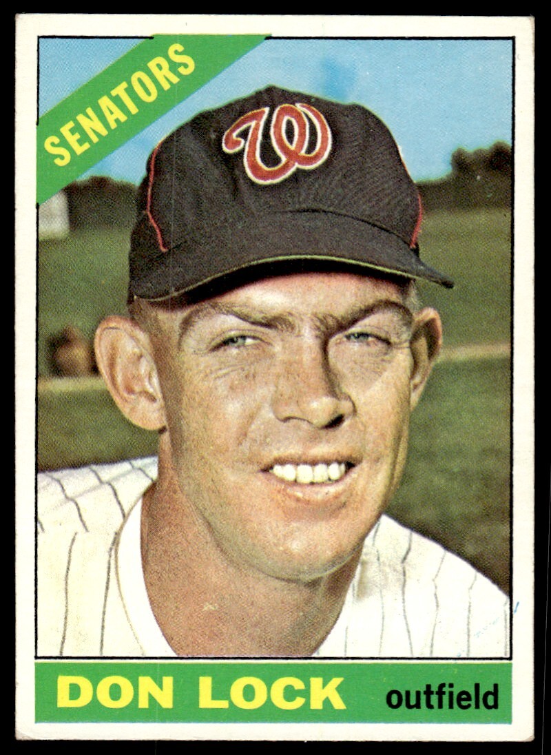 1966 Topps Don Lock + Washington Senators #165 | eBay