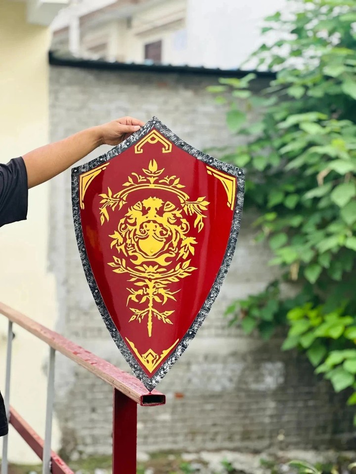 Medieval Templar Shield Crusader Knight Metal Warrior Cosplay Wall ...