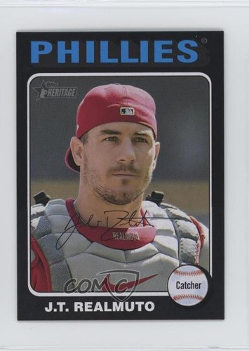 2024 Topps Heritage Mini Black Border /50 JT Realmuto (White Above Card ...