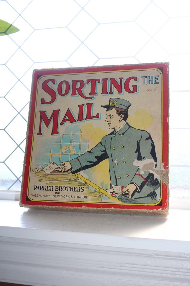 Rare Antique 1908 Board Game Sorting The Mail Parker Brothers | eBay