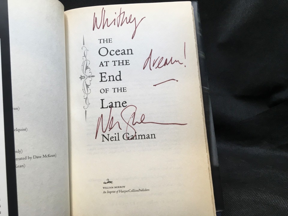 SIGNED The Ocean at the End of the Lane - Neil Gaiman 1ST / 1ST [2013 ...