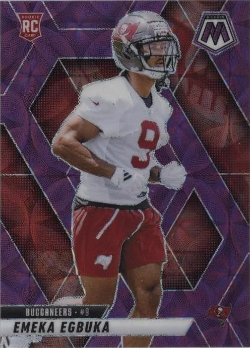 2025 Panini Mosaic - Rookies Emeka Egbuka #376 Purple Scope Prizm (RC ...