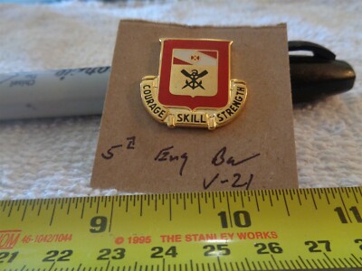 5th Engineer Battalion V-21 Unit Crest, DI, DUI (DRAW#V14) | eBay