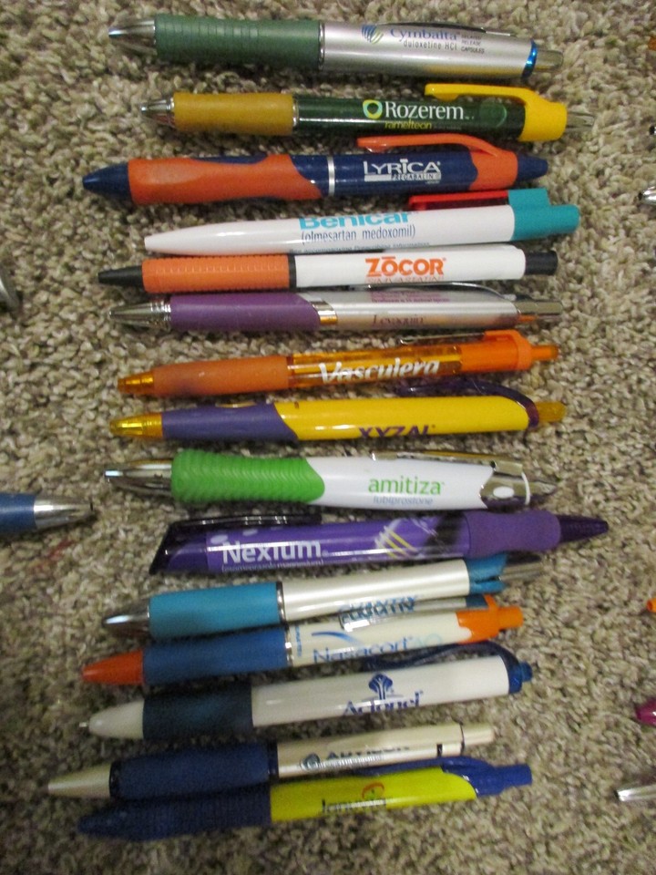 Lot Of 45 Pharmaceutical Advertising Drug Rep Promo Pens...b | eBay