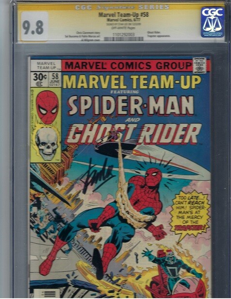 Marvel team up # 58 signature series cgc 9.8 1 of 1 6/77 marvel comics ...