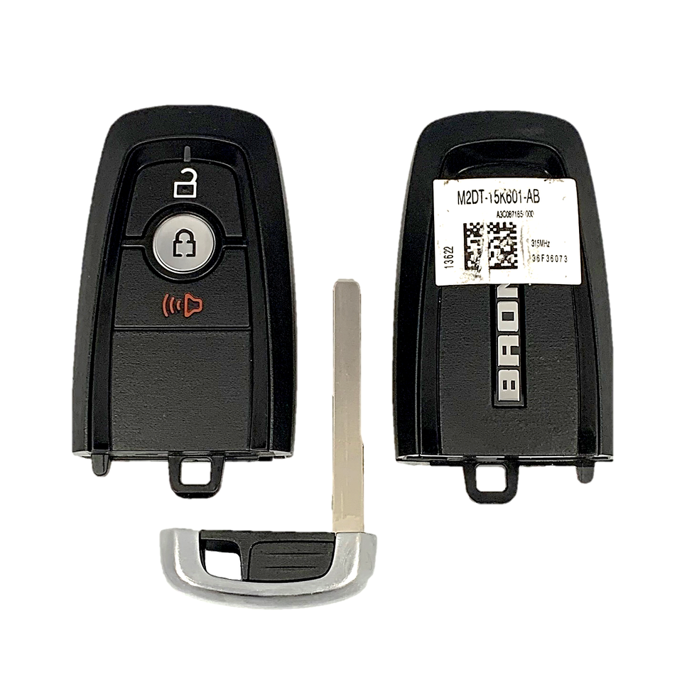 OEM Ford Bronco Keyless Remote 3Btn + Uncut Key Black M3N-A2C931423 ...