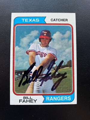Bill Fahey Signed 1974 Topps #558 Card Texas Rangers Autograph COA | eBay
