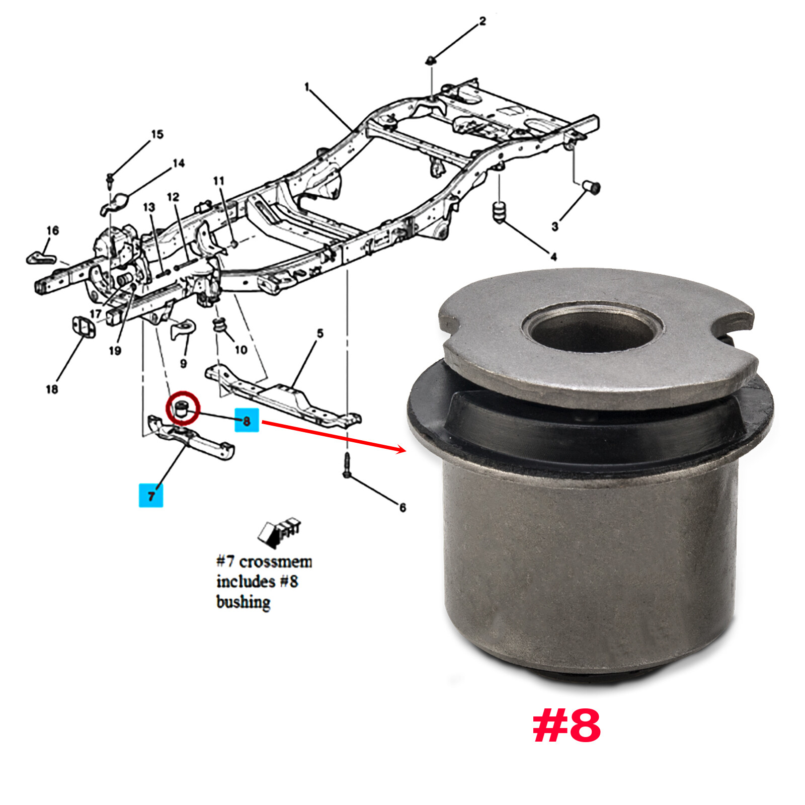 For Hummer 2006-2010 H3 Front Differential Support Bracket Frame Brace ...