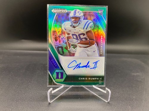 Chris Rumph II 2021 Prizm Draft Green #DPA-CRU Rookie Auto RC Duke ...
