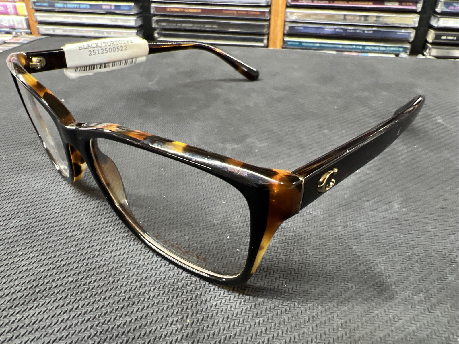 New Coach HC 6129 5446 Black Tortoise Laminate Plastic Rectangle ...