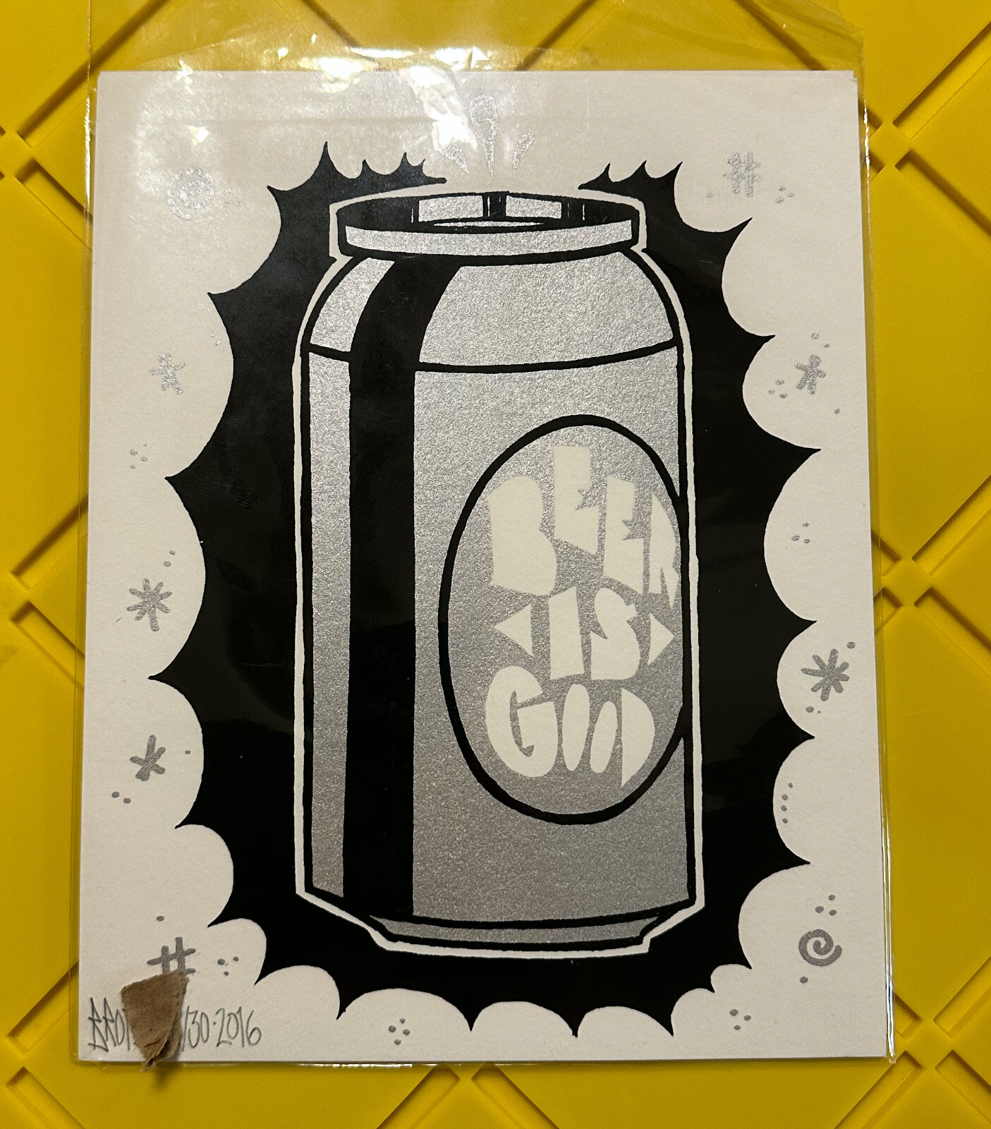 Broke PTV More Beer Less Work Art Print Is Good Ironlak MTN Graffiti ...