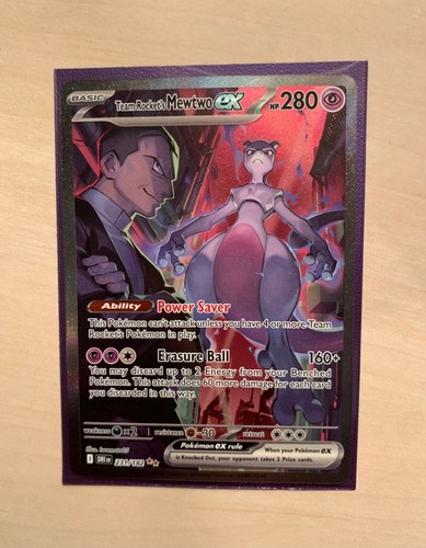 Team Rocket's Mewtwo ex SIR - Destined Rivals DRI 231/182 Pokemon ...