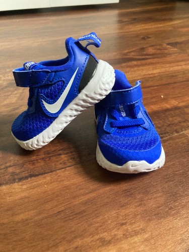 Nike Revolution 5 Infant/Toddler Shoes Baby Size 2C Blue & White BQ5673 ...