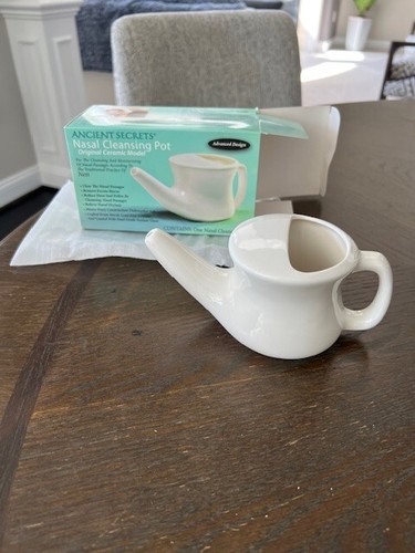 NEW in Box Ancient Secrets - Nasal Cleansing Neti Pot Advanced Design ...