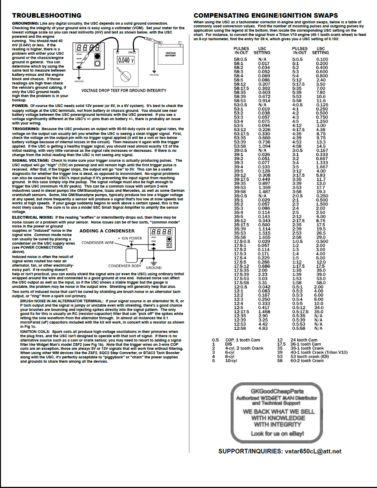 UNIVERSAL SPEEDO SPEEDOMETER CORRECTOR CALIBRATOR, 1.5% to 6000%, 2 ...
