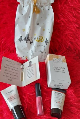 Laura Geller Gift Set: Illuminator, Spackle, Lip Gloss~New with bag ...