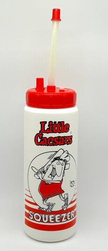 VTG Little Caesars Squeezer Water Bottle 32 oz. 1989 80s Pizza Promo ...