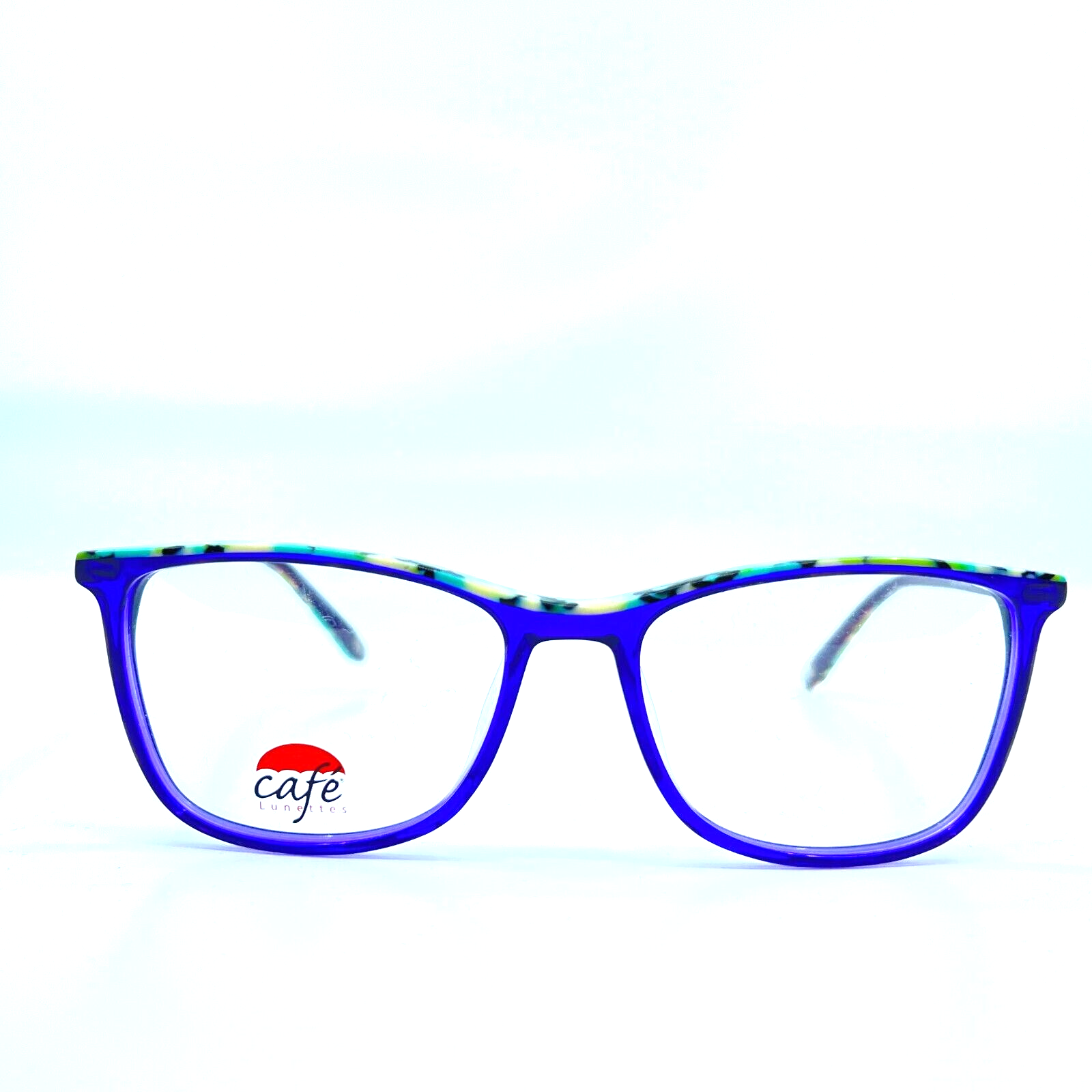 Cafe Lunettes Eyeglasses 3238 Col. #2 Blue Rectangular Frames 135 mm | eBay