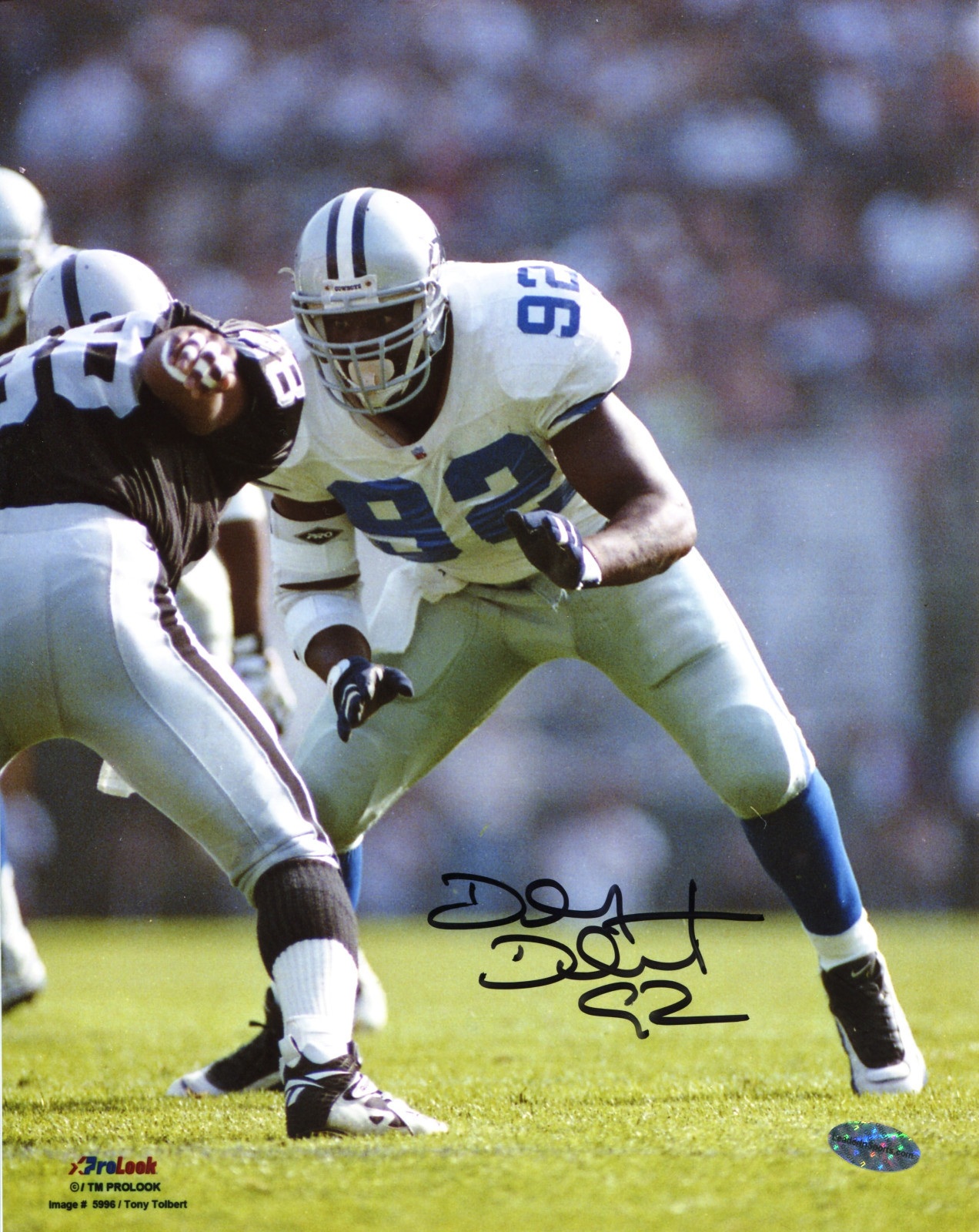 Tony Tolbert Autographed Dallas Cowboys 8x10 (Stance) | eBay