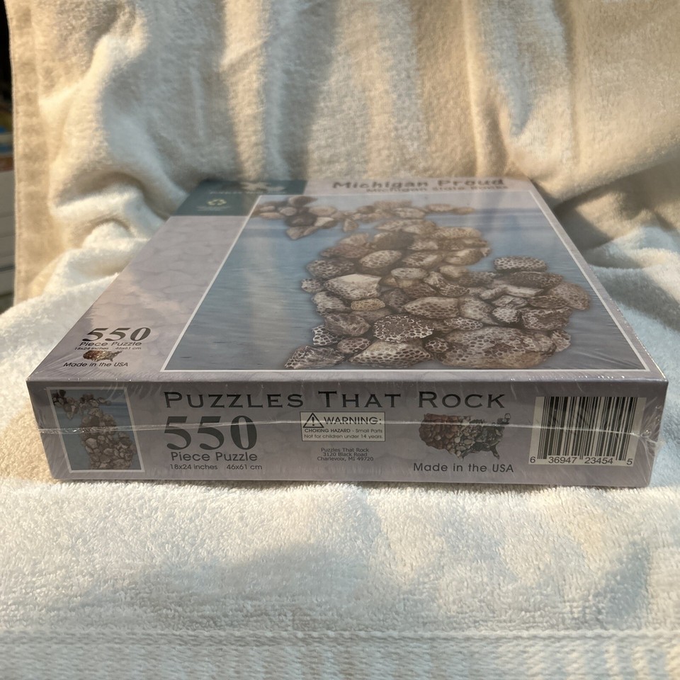 Puzzles That Rock Lake Michigan Proud State Rocks 550 Piece Puzzle New ...