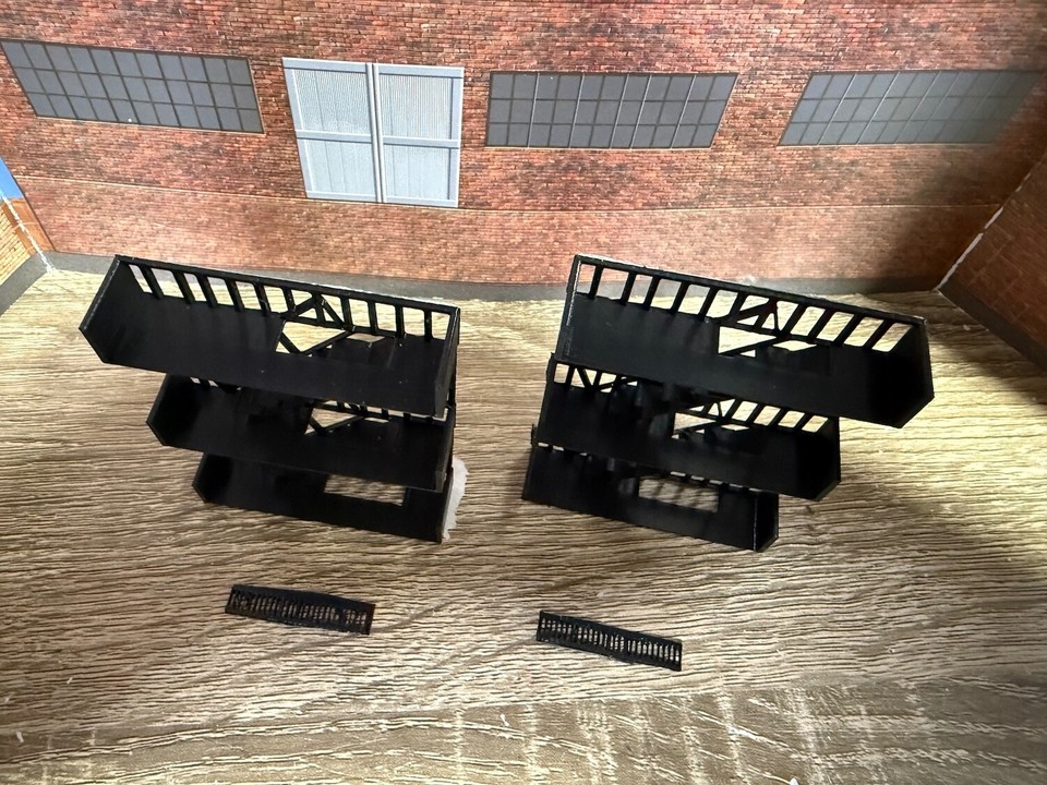 HO Scale Fire Escape - 3 Stories Plus Drop Down Ladder -Fully Assembled ...