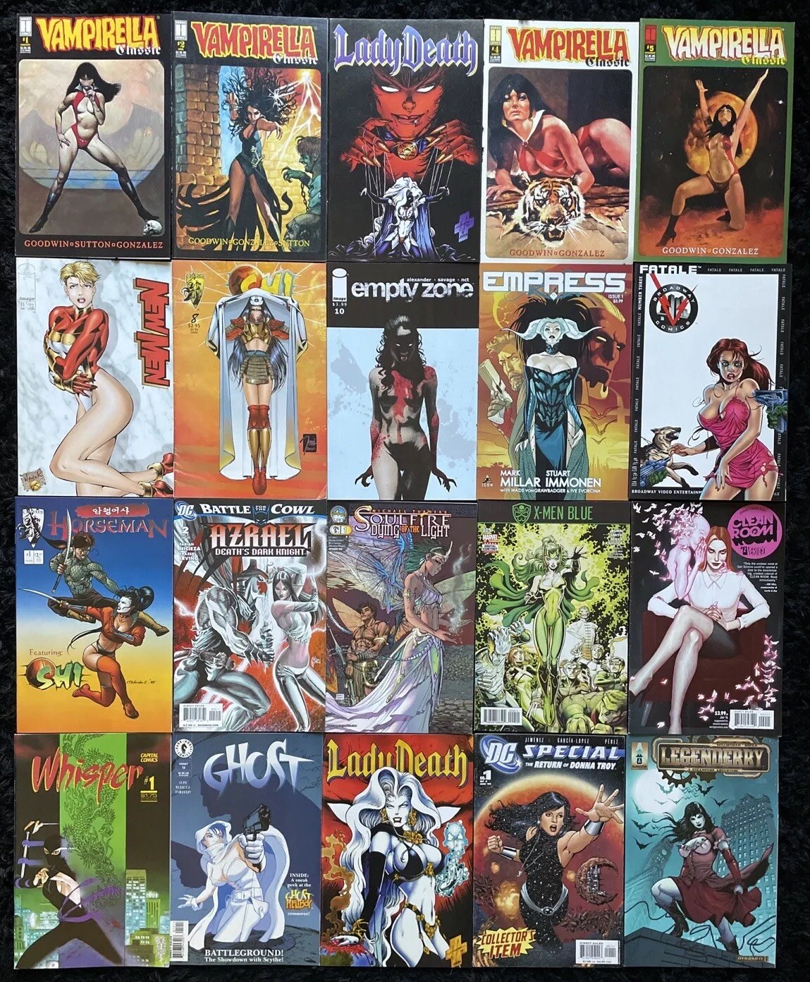 SEXY Bad Girl Comics (Lot of 20) Vampirella Classic #1 Lady Death ...