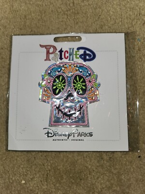 Disney Parks Patched Coco 3D Day of Dead Skull Patch Patched Series New ...