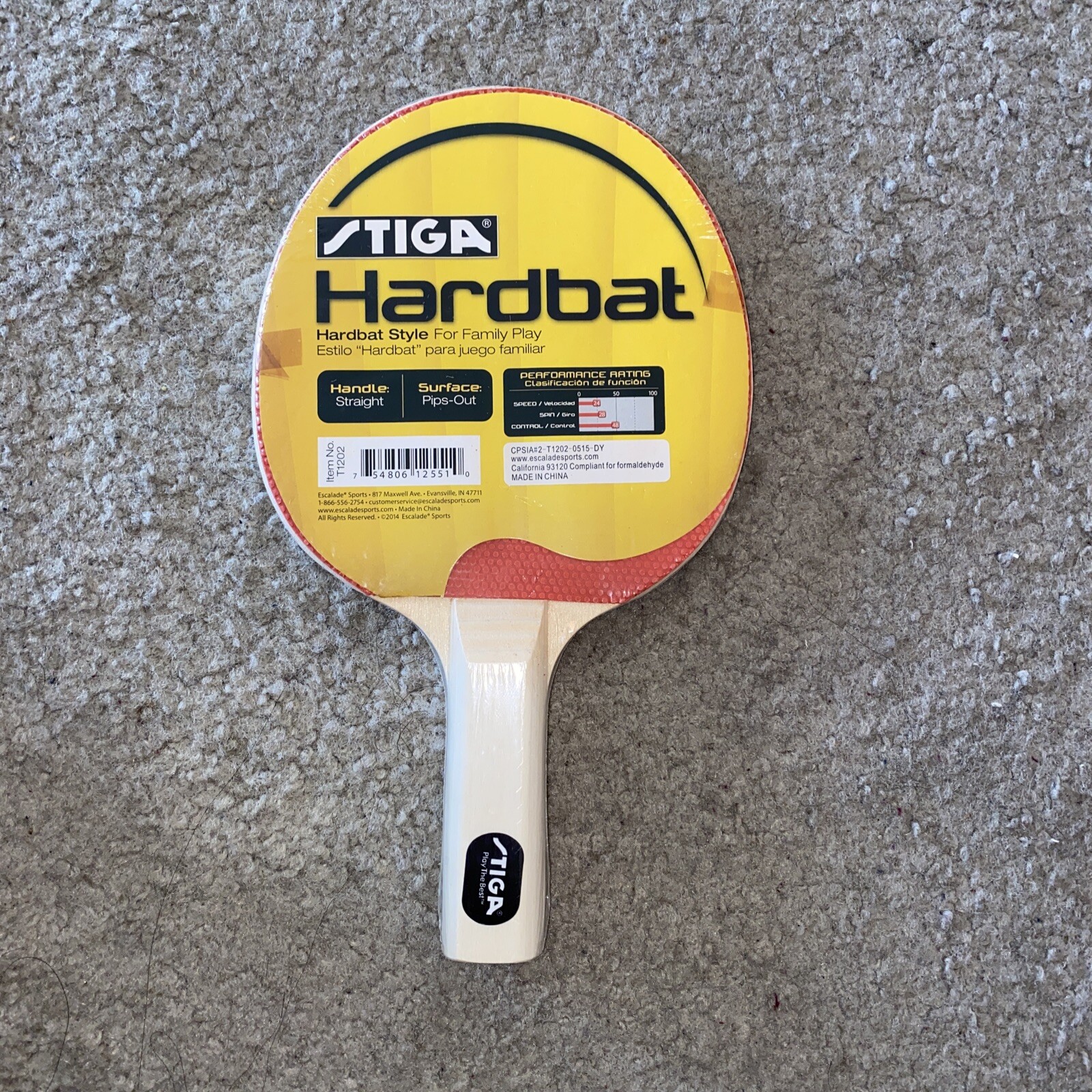 Stiga "Hardbat" Ping Pong Paddle NEW SEALED | eBay