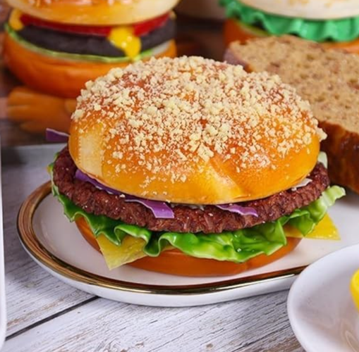 NEW Realistic FAUX Hamburger Fake Food Burger | eBay
