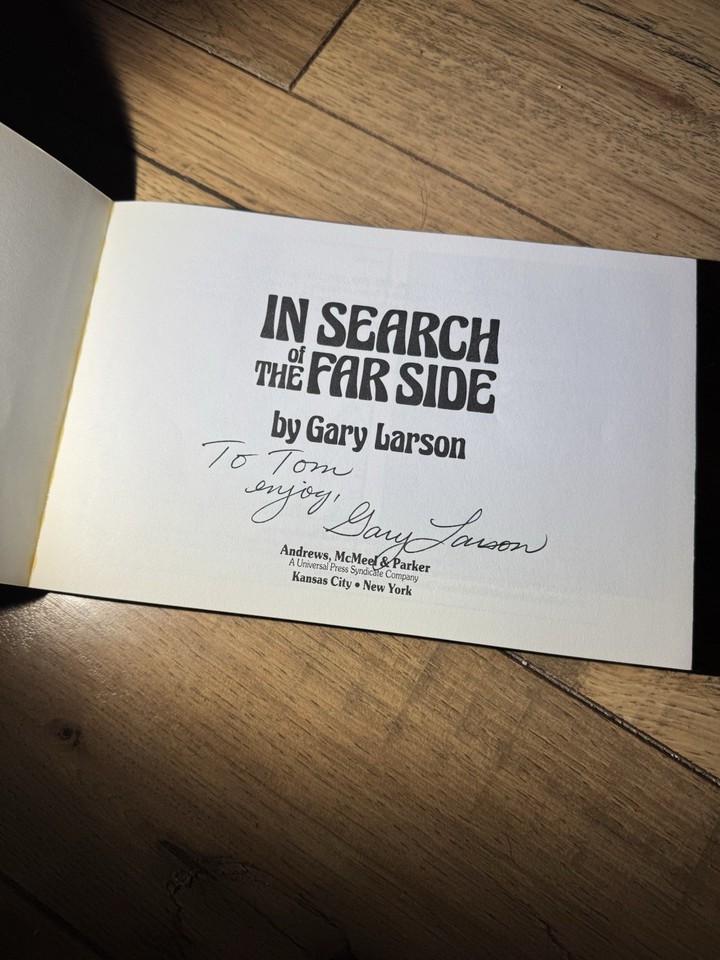 In Search Of The Far Side Signed Paperback Autographed By Gary Larson ...