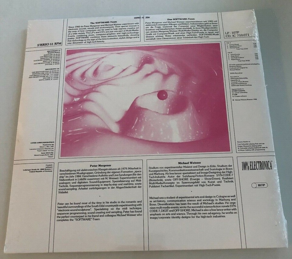 SOFTWARE - Digital-Dance LP - On WHITE Vinyl - Limited Edition /500 New ...