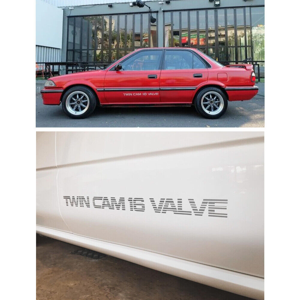 JDM twincam 16valve Sticker Side For Toyota Corolla AE90 AE92 E90 EE90 ...