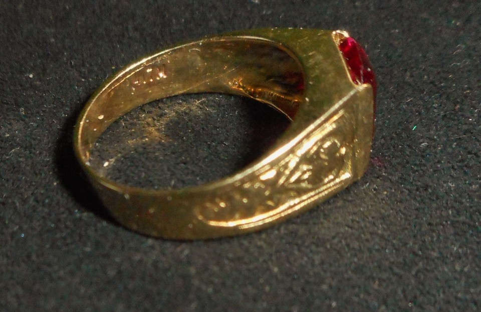 10k ( 417 ) SOLID GOLD TESTED GEMSTONE RING 2.73 GRAMS SIZE 5 | eBay