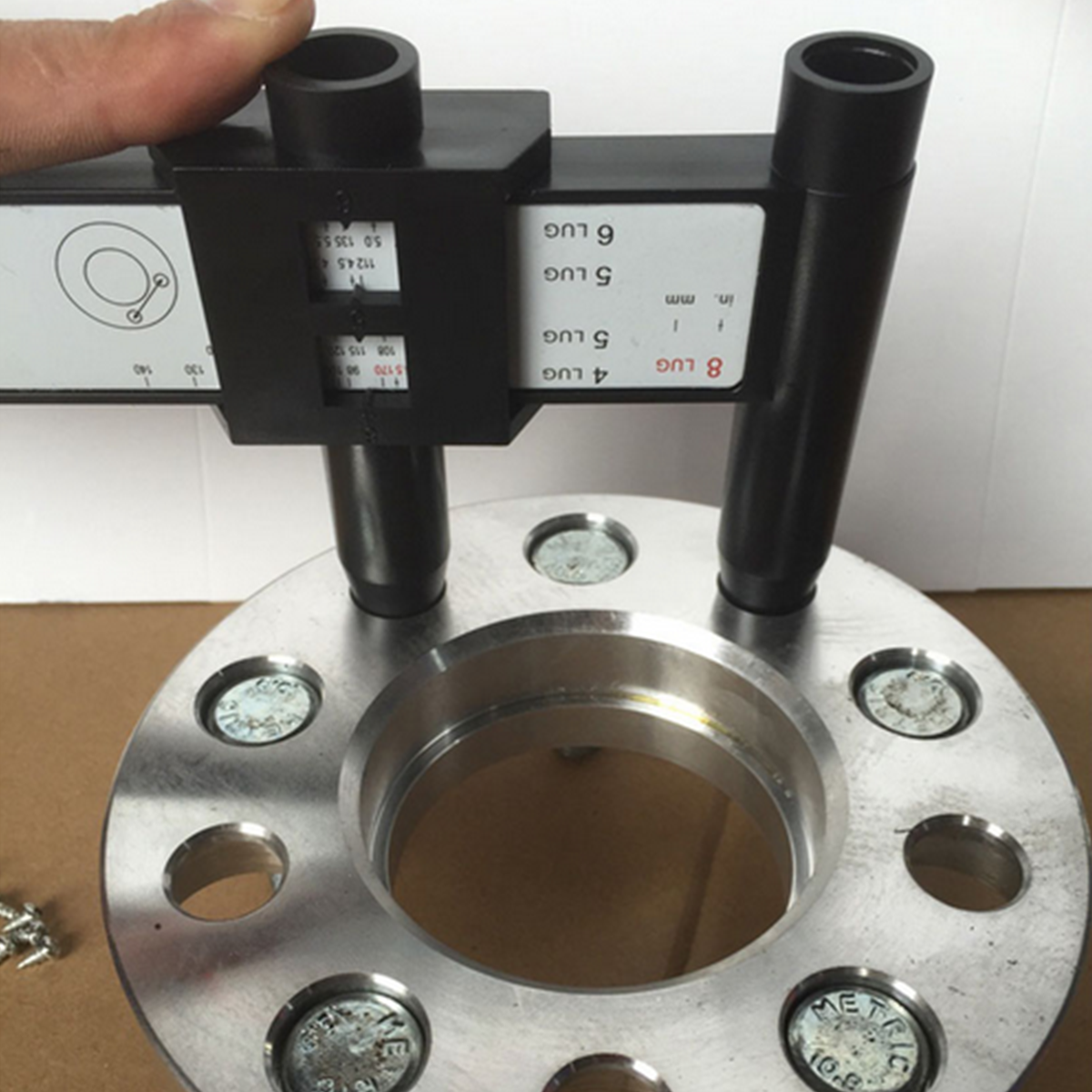 Wheel PCD Bolt Pattern Gauge Tool 4 5 6 8 Holes Lug Measurement ...