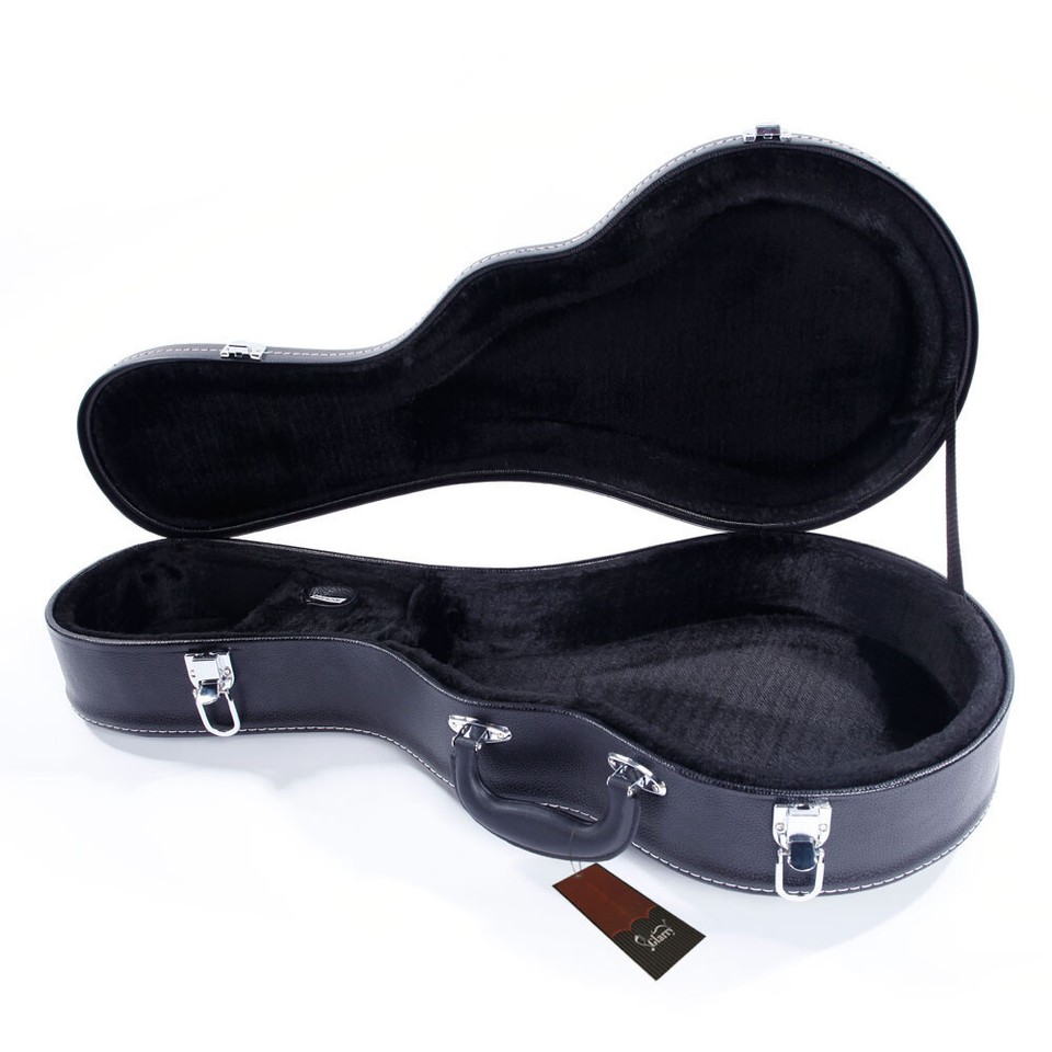 US F Style Mandolin Case Hardshell 29 in Wood Leather Bag for Mandolin ...