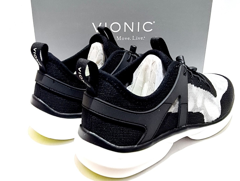VIONIC AMALIA ORTHOTIC TRAINERS RRP £100 BREATHABLE BLACK MESH | eBay UK
