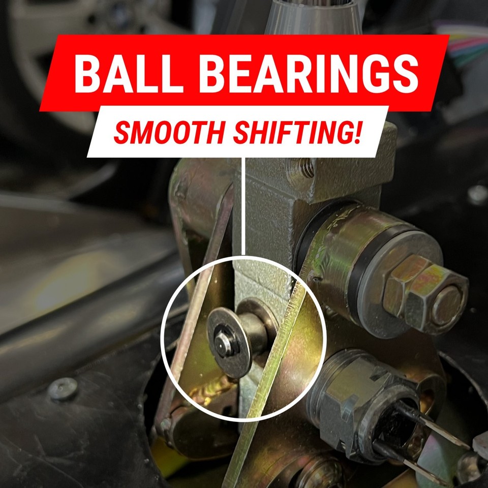 Deluxe Side Shift Transmission Shifter Kit w/ 23 Black Arm for GM 700R4 ...