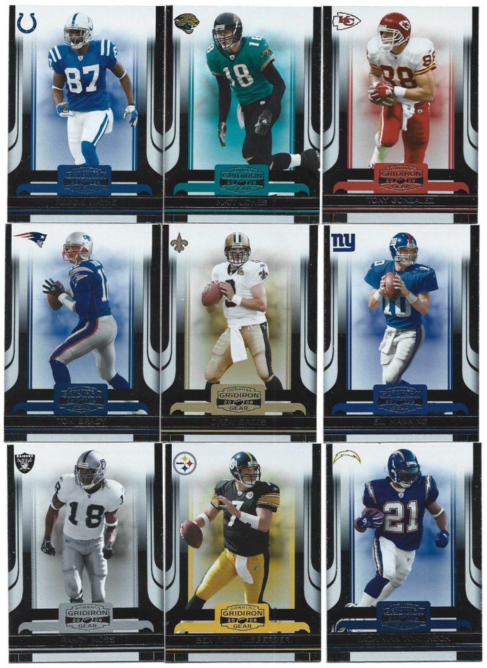 2006 DONRUSS GRIDIRON GEAR FOOTBALL BASE SET of 100 CARDS - MINT | eBay