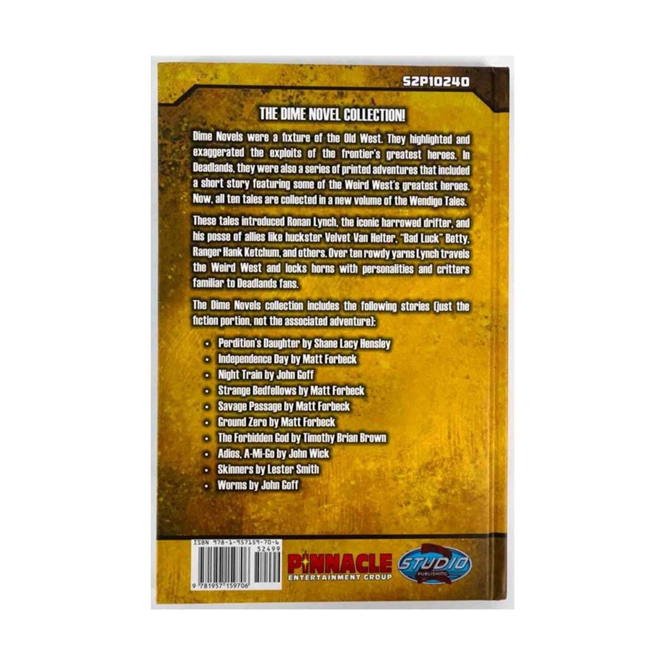 Pinnacle Deadlands Dime Novel Wendigo Tales - Dime Novel Collection New ...